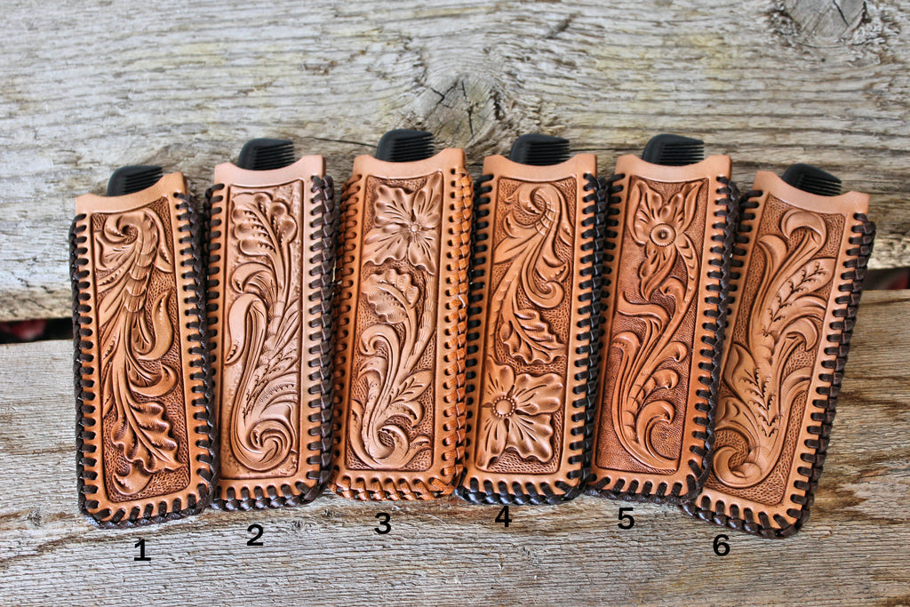 Carved Leather & Laced 'Cowhand Combs™' – Cattle Cait